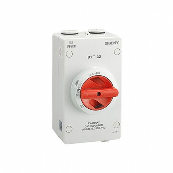 ZJ Beny DC Isolator Switch 4Pole 16A/25A/32A Max 1200VDC IP66 ...
