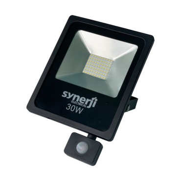 Synerji LED Floodlight 30W LED + Sensor 220V 6000k – Proximate Electrical
